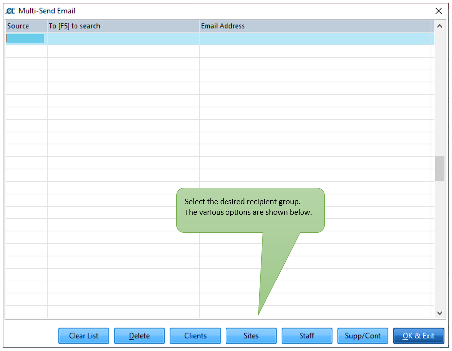 Site Manager Setup > Setting Up Email