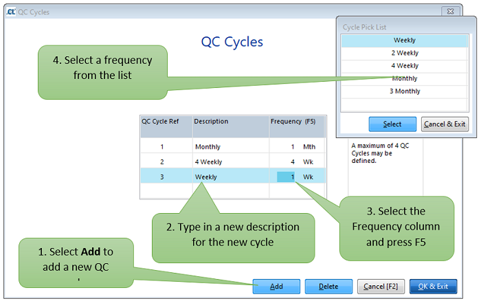 Managing Quality Control and Site Visits > Setting Up QC Cycles